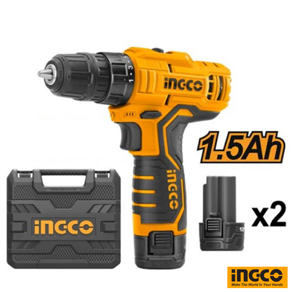 INGCO Lithium-Ion Cordless Drill 12V | Tool.lk