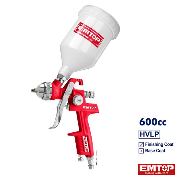 EmTop Air Spray Gun 1.4mm 600cc | Tool.lk