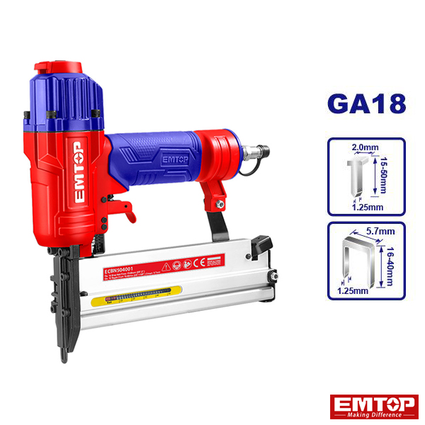 EmTop (2 In 1) Combo Brad Nailer + Staipler Gun | Tool.lk
