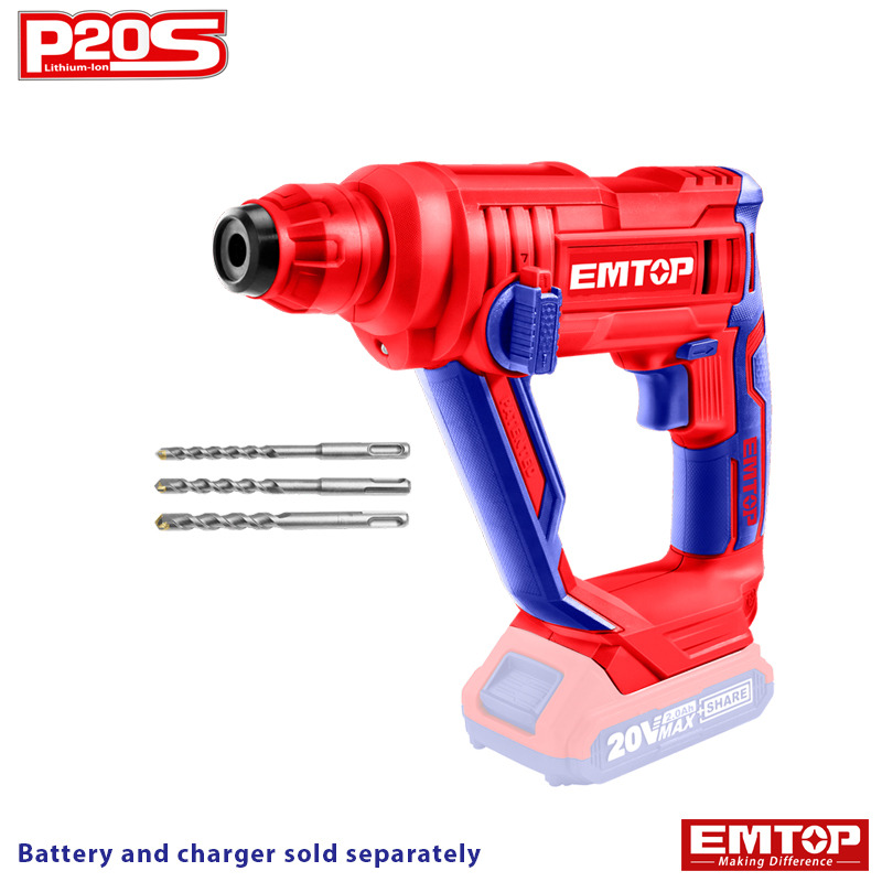 EmTop P20s Codless Rotary Hammer (Without Battery) | Tool.lk
