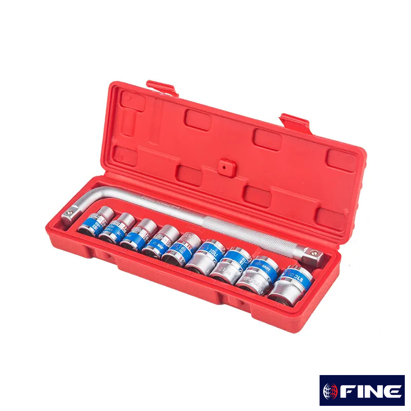 Box Socket Set 1/2″ 10Pcs with L Handle | Tool.lk