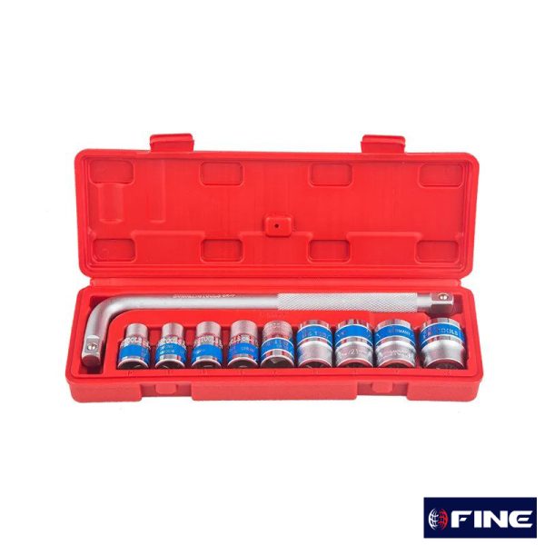 Box Socket Set 1/2″ 10Pcs with L Handle | Tool.lk