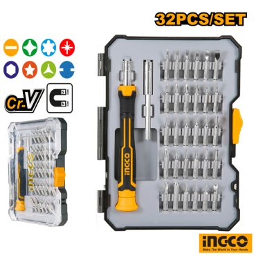 INGCO 32 PCs Precision Screwdriver Set | Tool.lk