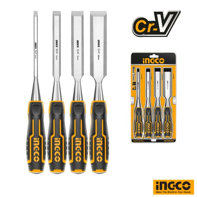 INGCO Wood Chisel Set 4 PCs | Tool.lk