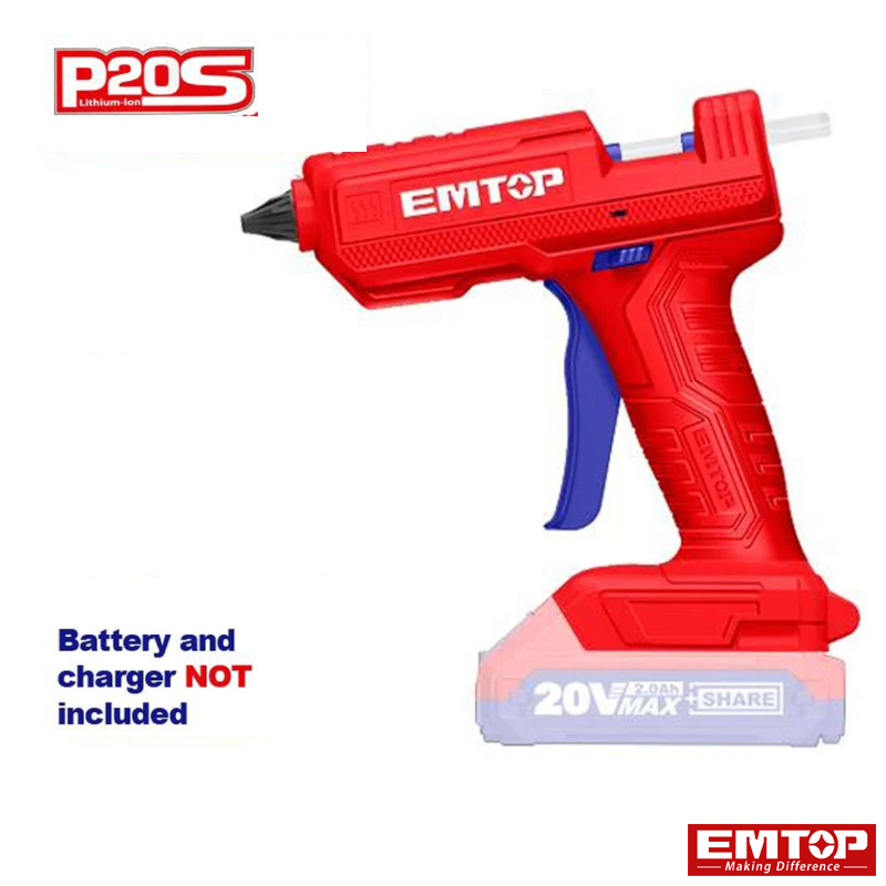 EmTop Codless Glue Gun 20V | Tool.lk