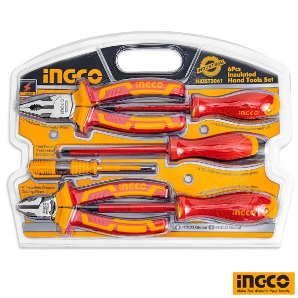 INGCO 6 Pcs Insulated Hand Tool Set | Tool.lk
