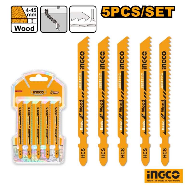 INGCO Jig Saw Wood Blade 5Pcs Set | Tool.lk