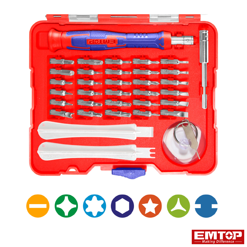 EmTop Precision Screwdriver 37Pcs Set | Tool.lk