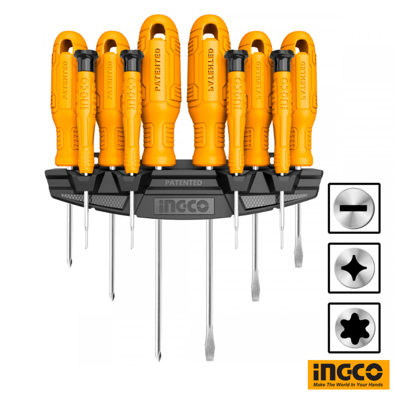 INGCO 10 PCs Screwdriver And Precision Set | Tool.lk