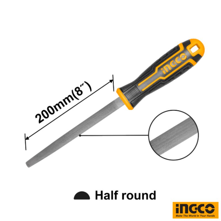 INGCO Half Round Steel File | Tool.lk