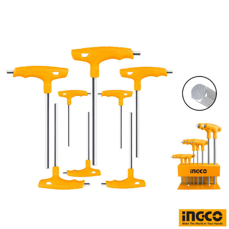 INGCO 8pcs T-Handle Hex Wrench Set | Tool.lk