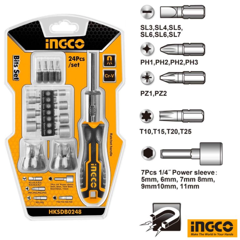 INGCO 24pcs Screwdriver Set | Tool.lk