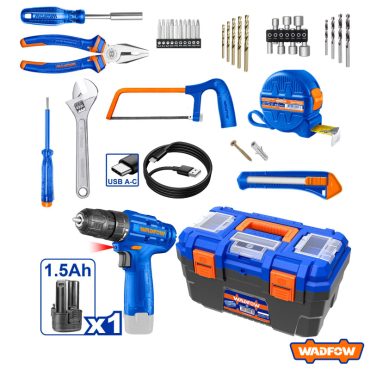 WADFOW Cordless Drill 77pcs Set | Tool.lk