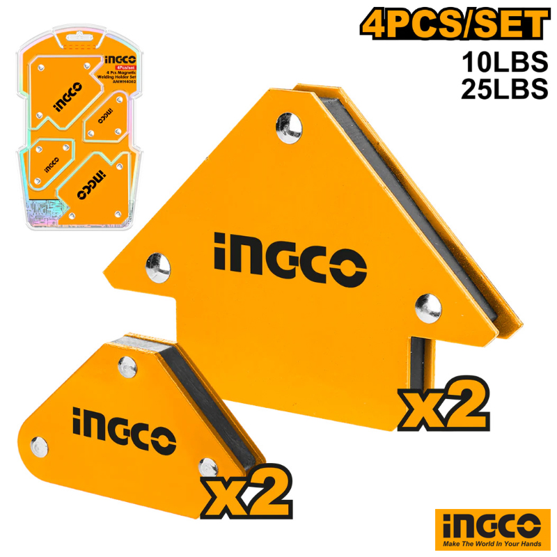 INGCO 4pcs Magnetic Welding Holder Set | Tool.lk