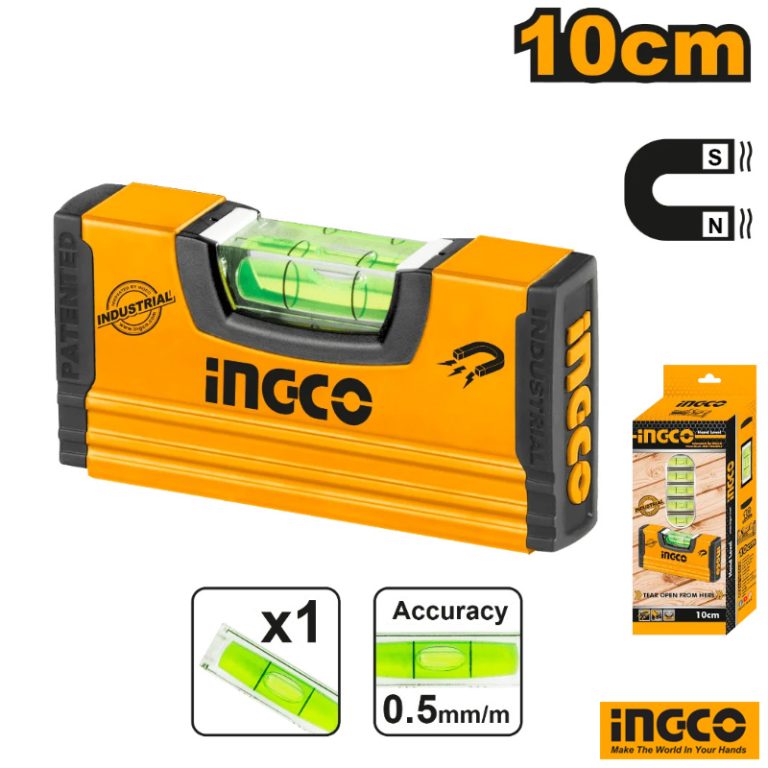 INGCO Spirit Magnetic Hand Level 10cm | Tool.lk