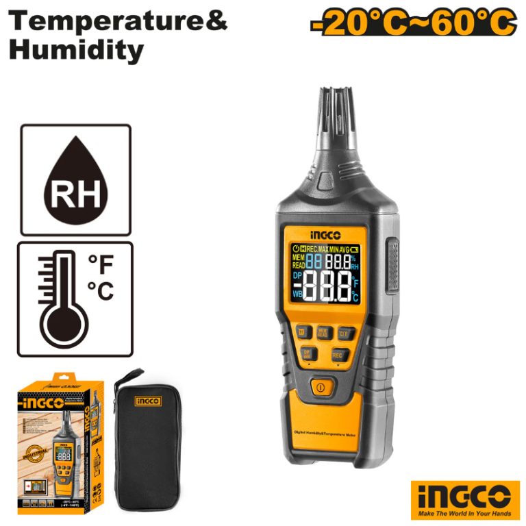 INGCO Digital Air Humidity & Temperature Meter | Tool.lk