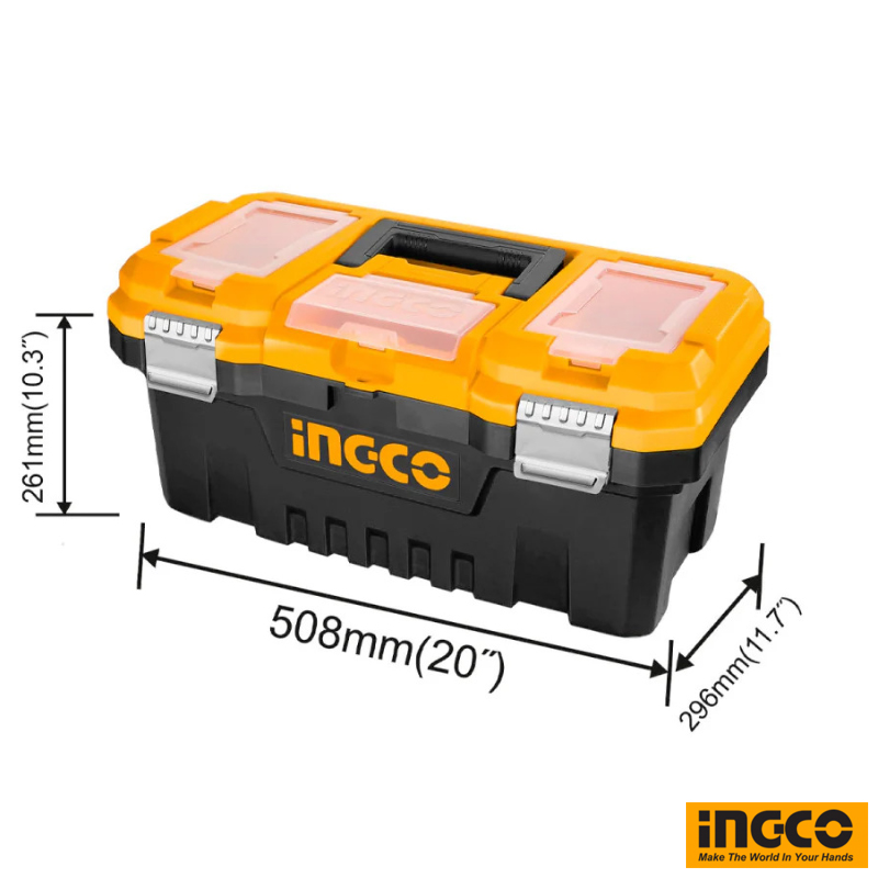 INGCO 20″ Plastic Tool Box | Tool.lk